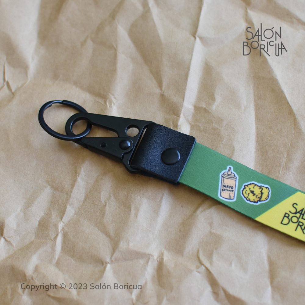 Platano/Toston/Mayo-Ketchup (Wrist Lanyard) – Salón Boricua