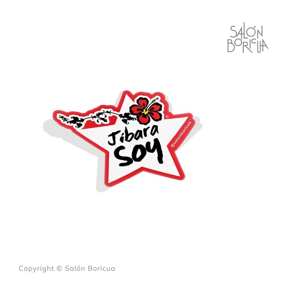 Jíbara Soy ★ (Premium Sticker) – Salón Boricua