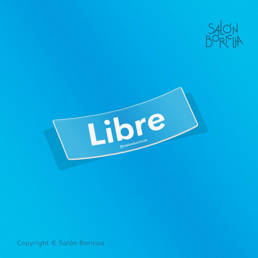 Libre Box Logo 4" (Premium Sticker) – Salón Boricua